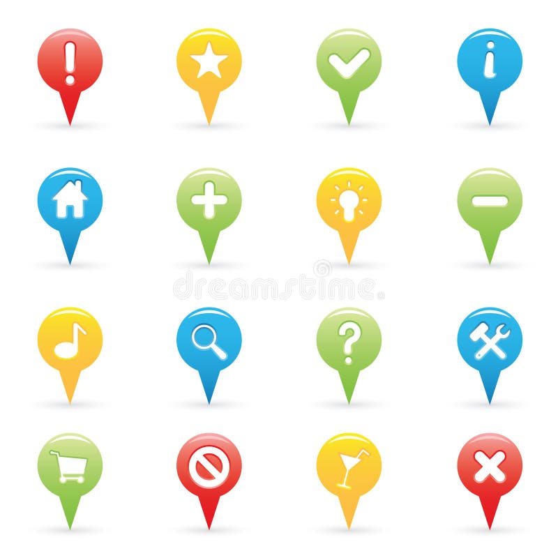Web and Internet Icons Set stock vector. Illustration of plus - 18626611