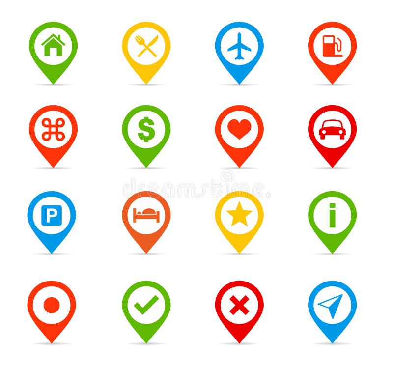 Navigation Icons - Illustration Stock Vector - Illustration of element ...