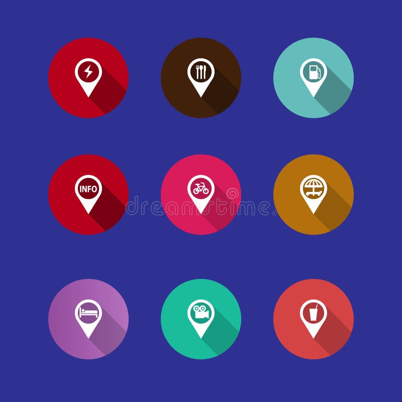 Navigation icons stock vector. Illustration of buttons - 54324147