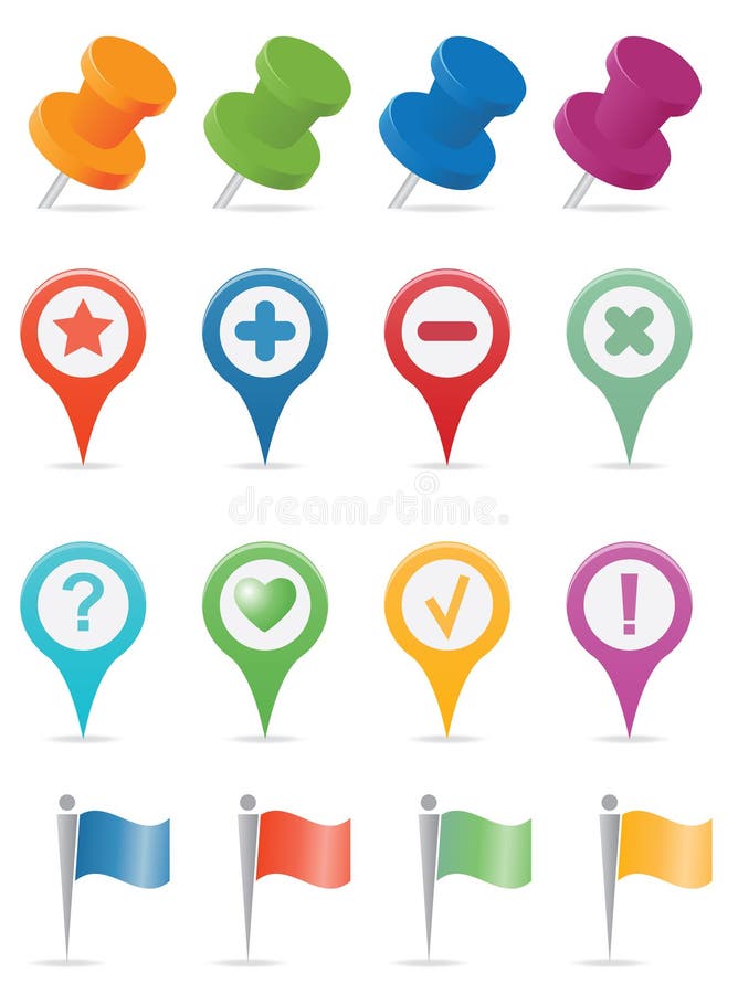 Navigation Icons stock vector. Illustration of green - 33208758