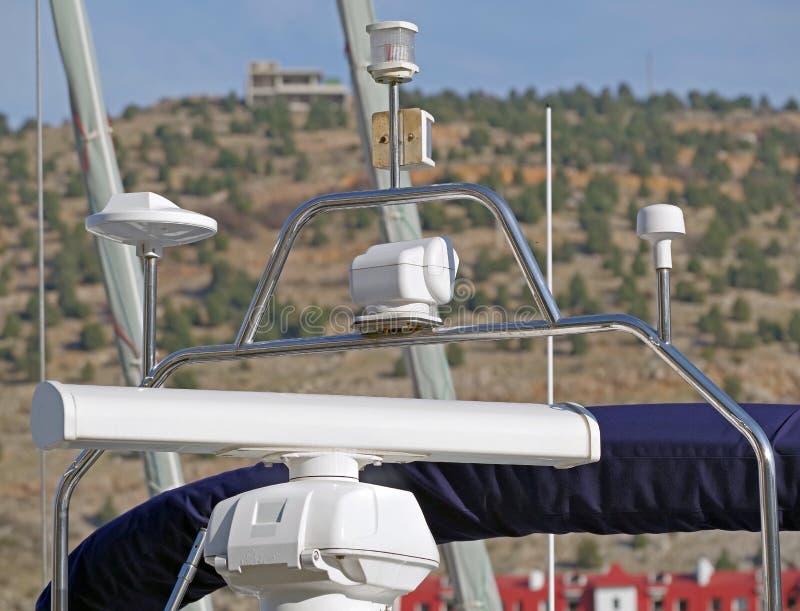 Navigation Lights on a Ship Stock Photo - Image of maritime, tourism ...