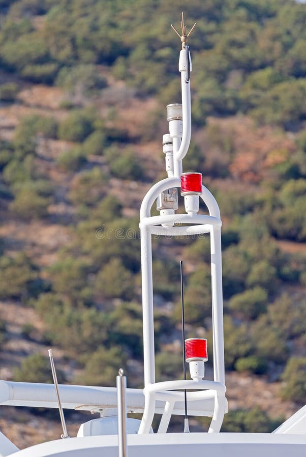 Navigation Lights on a Ship Stock Photo - Image of coast, safety: 265633558