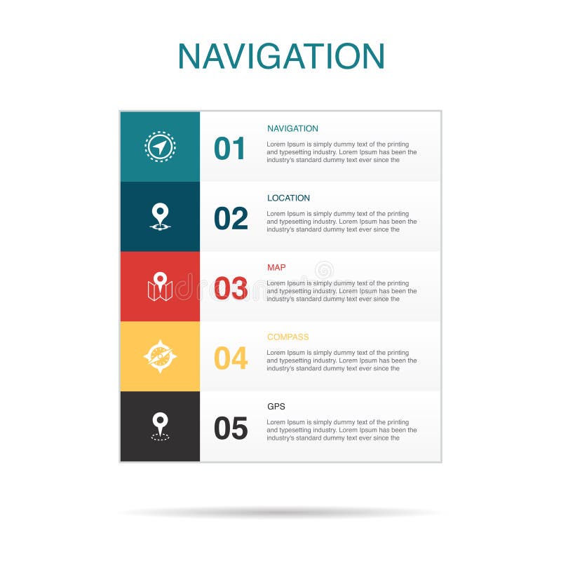 Navigation, Location, Map, Compass, Gps Stock Illustration ...