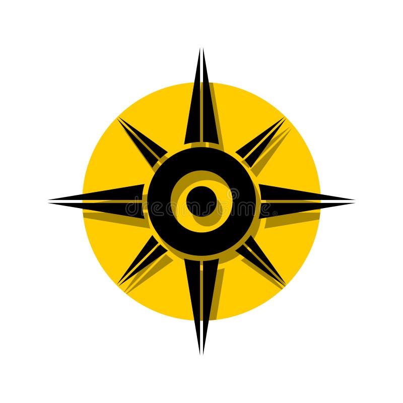 Compass Concept Logo Design Template Isolated on White Background Stock ...