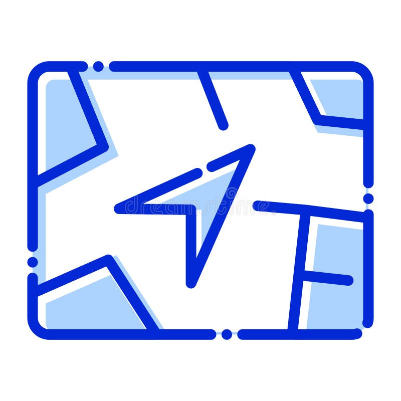 Navigation, Map, Gps, Direction Fully Editable Vector Icon Stock Vector ...