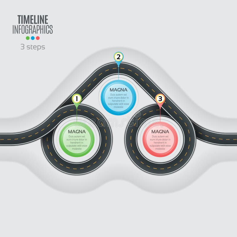3 Part Infographic Process Timeline Path Stock Illustrations – 38 3 ...