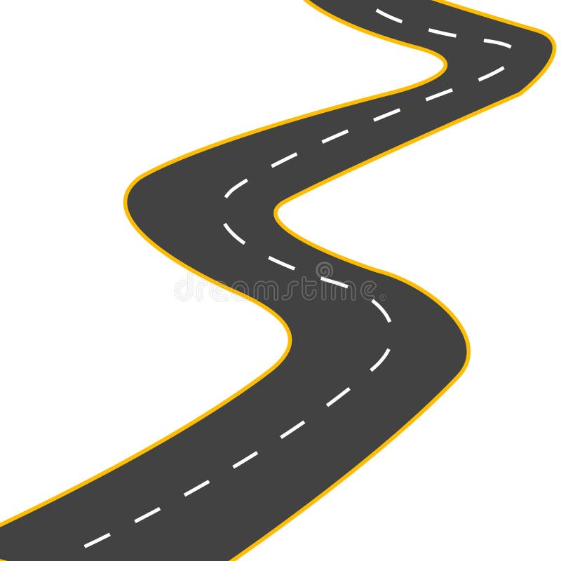 Navigation Map Infographic 9 Steps Timeline Concept. Winding Road ...