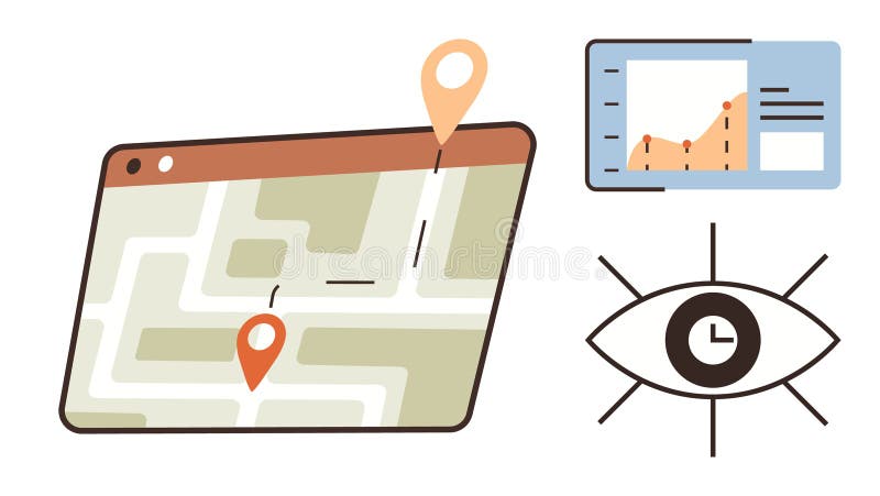 Time Navigation Analytics Stock Illustrations – 549 Time Navigation ...