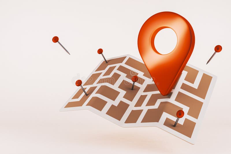 Map and Location Marker Icon., Set of Road Traffic Sign, Location Pin ...