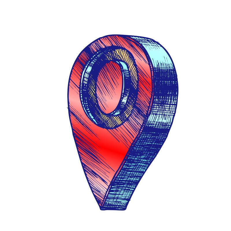 3d Map Pointer Vector. Set Red Navigator Symbol Isolated on White Background with Soft Shadow ...