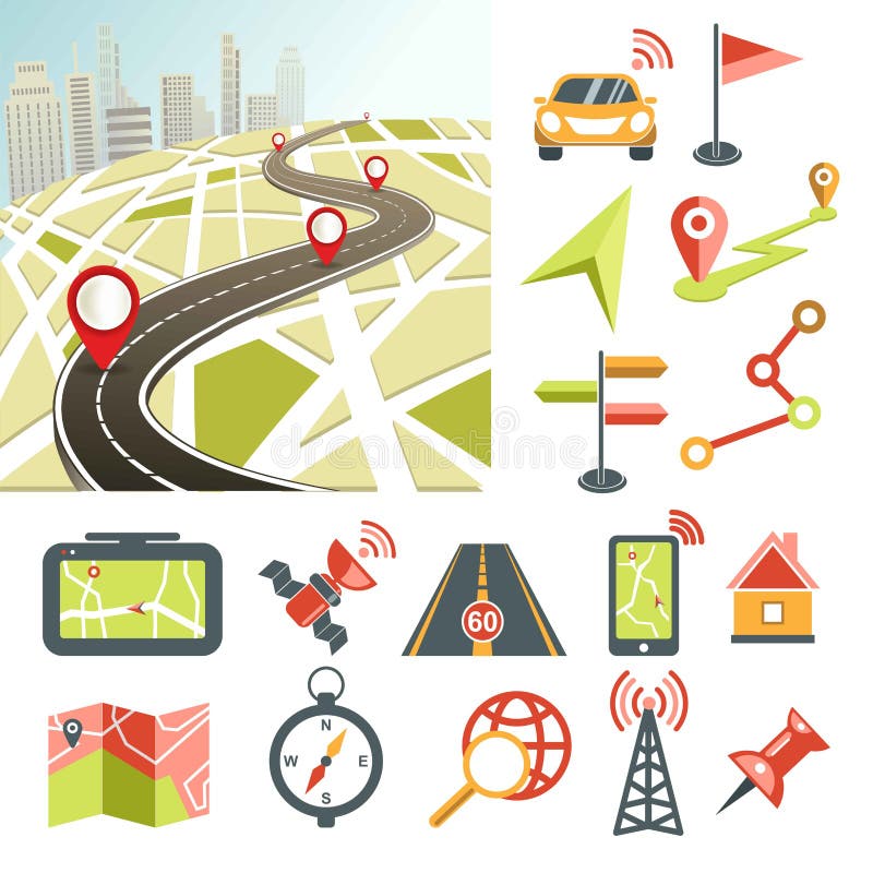 Highway Map Symbols Stock Illustrations – 340 Highway Map Symbols Stock ...