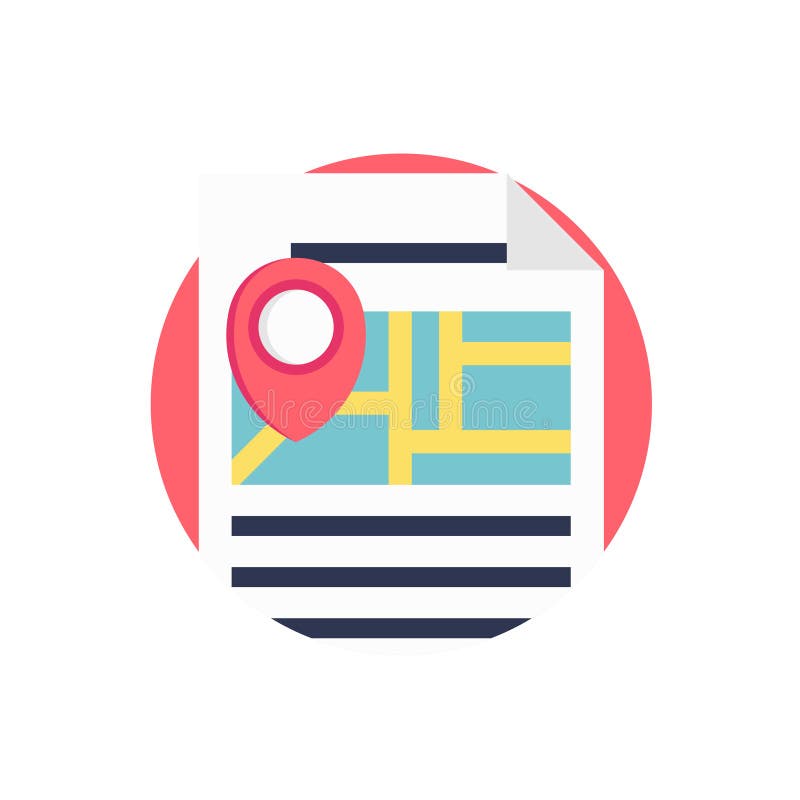 Navigation Maps Icon Vector Graphic Download Template Modern Stock ...