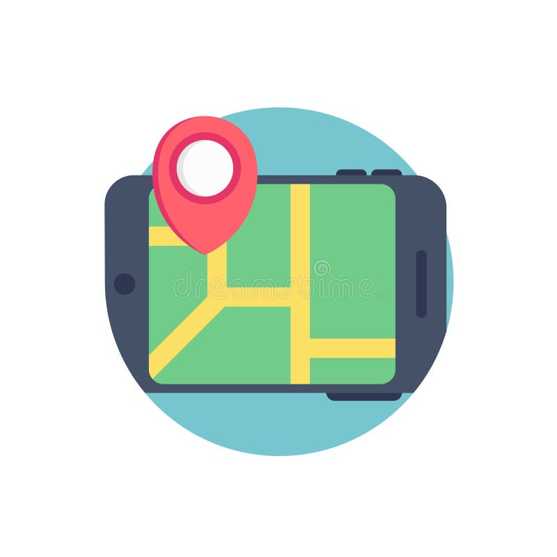 Navigation Maps Icon Vector Graphic Download Template Modern Stock ...