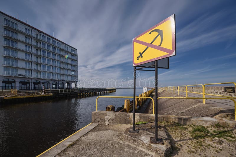 NAVIGATION MARK stock photo. Image of caution, embankment - 310688334