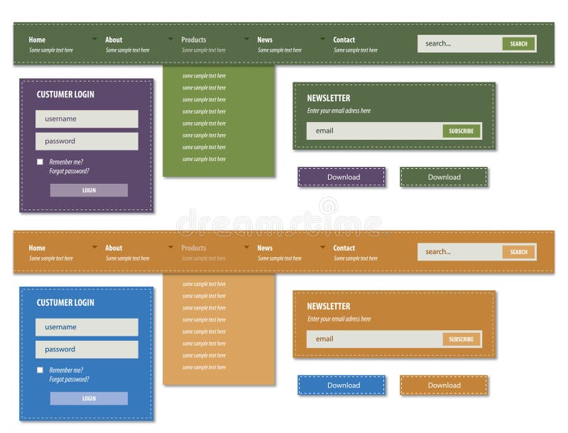 Navigation menu stock vector. Illustration of aqua, navigation - 16179383