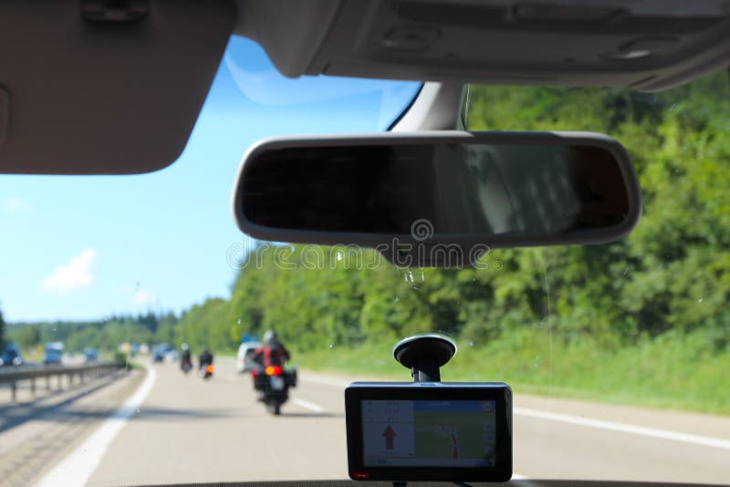 Navigation stock image. Image of windshield, navigation - 75862045
