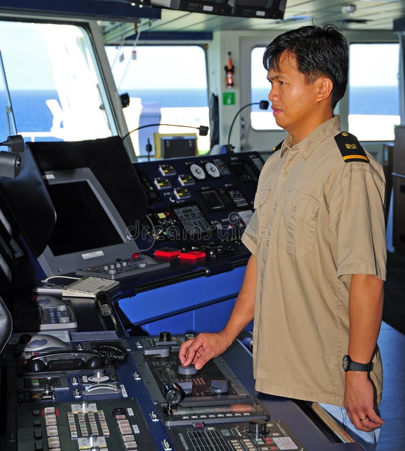 Navigation officer stock photo. Image of captain, chart - 4697668