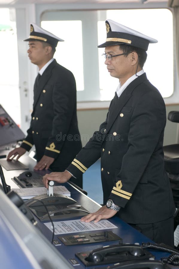Navigation officers stock photo. Image of ship, control - 8956170