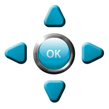 Navigation OK Arrow Remote Control Buttons Stock Illustration ...