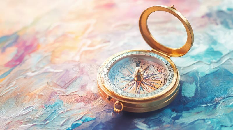 Navigation Oscillating Compass Stock Illustration - Illustration of ...