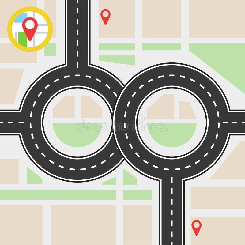 Navigation path stock vector. Illustration of journey - 69963211