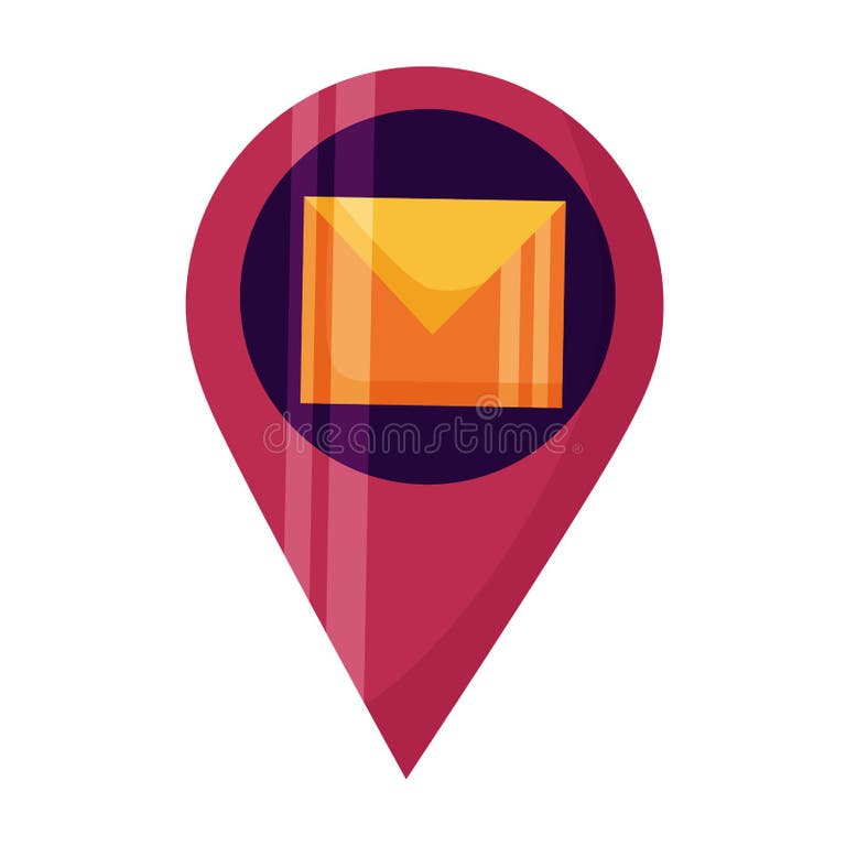 Navigation Pointer Mail Vector Illustration Stock Illustration ...