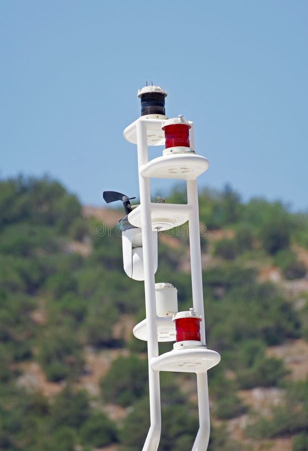 Navigation Lights on a Ship Stock Image - Image of travel, ocean: 252913019