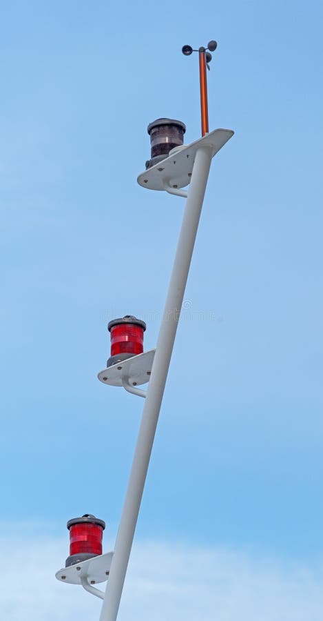 Navigation Lights on a Ship Stock Photo - Image of ship, light: 265683404