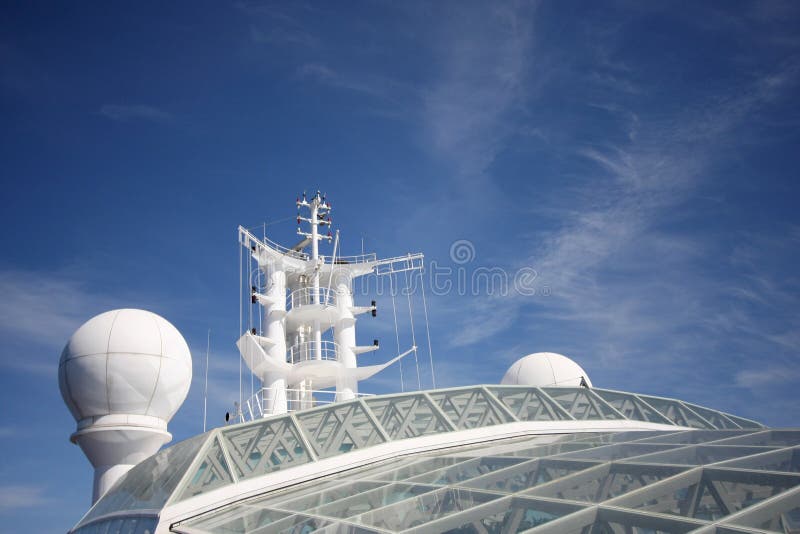 Navigation system on ship stock image. Image of white - 16169029