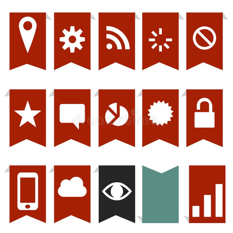 Navigation Tags and Buttons Stock Vector - Illustration of graphics ...