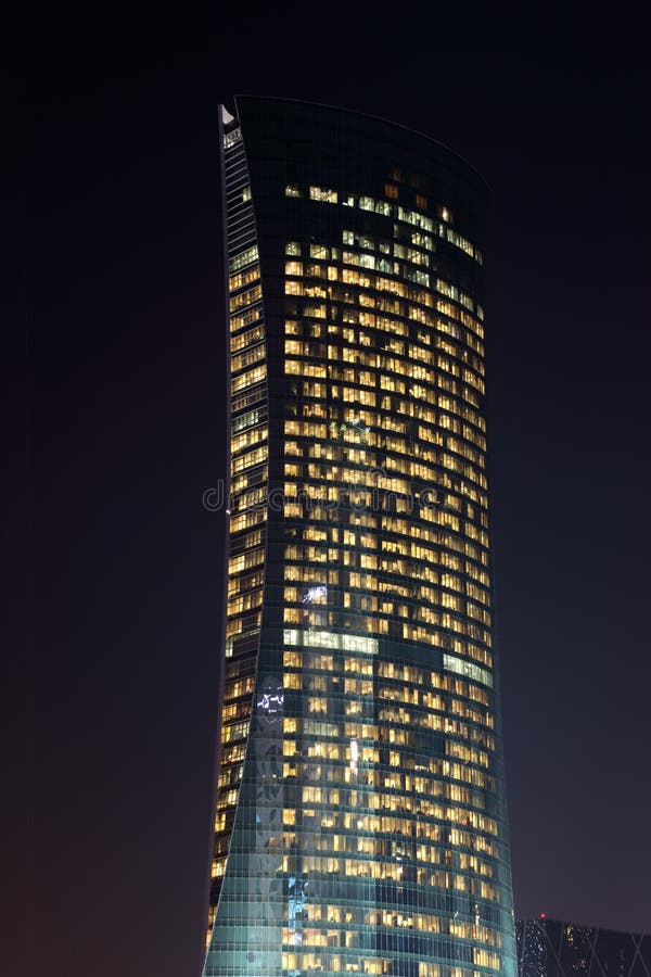 Navigation Tower in Doha, Qatar Editorial Photo - Image of urban ...