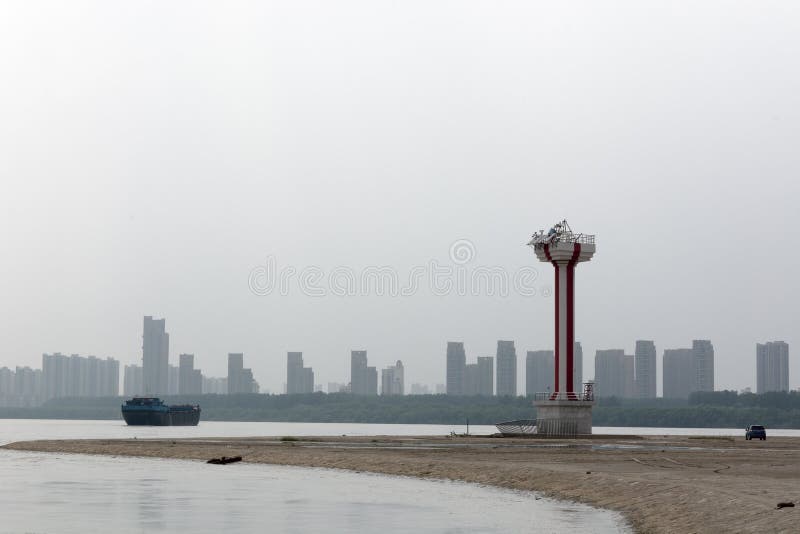 Navigation tower stock image. Image of shipping, white - 97699717