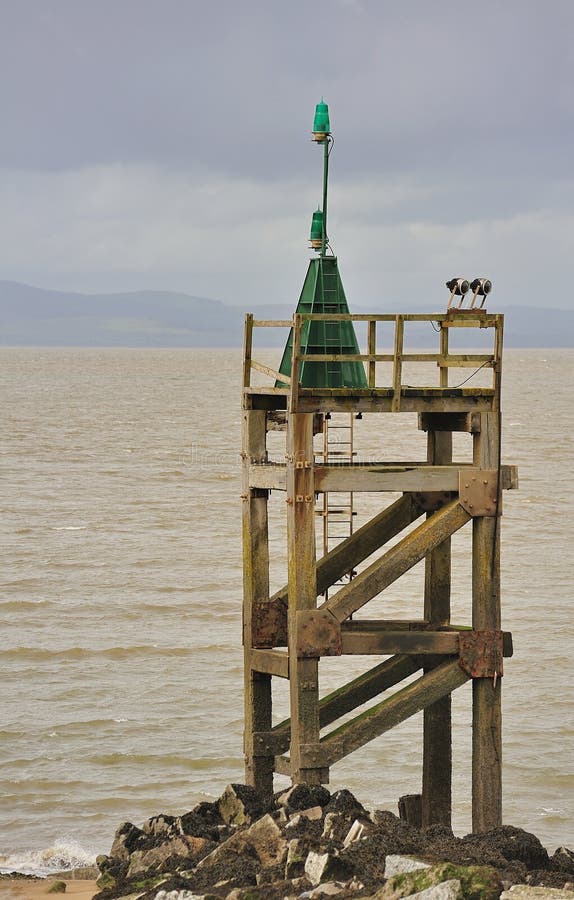 Navigation Tower, Solway Firth, Silloth Stock Image - Image of silloth ...
