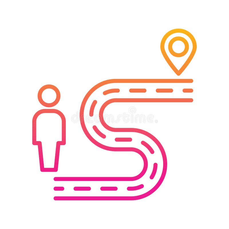 Destination Vector Gradient Icon Style Illustration. Eps 10 File Stock ...