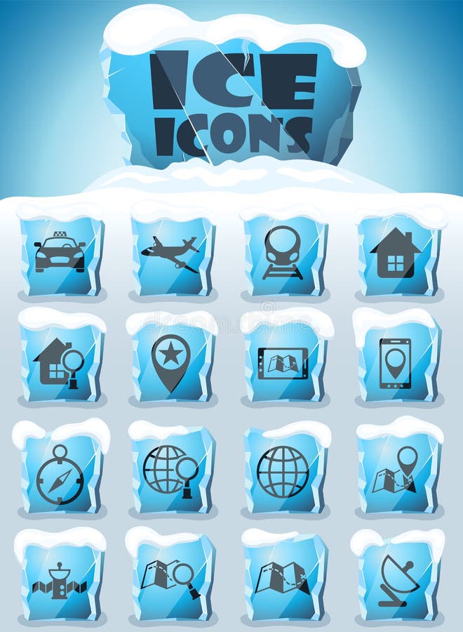 Navigation icon set stock vector. Illustration of symbol - 148765998