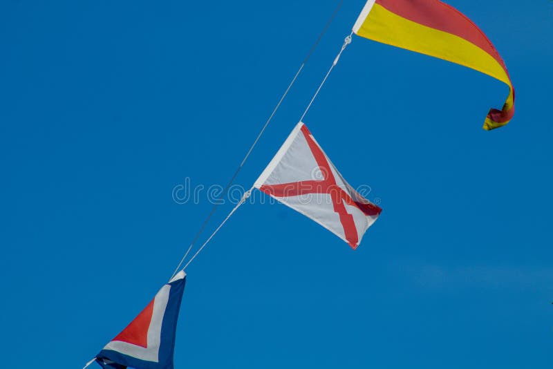 Navigational signal flags stock image. Image of navigational - 98771957
