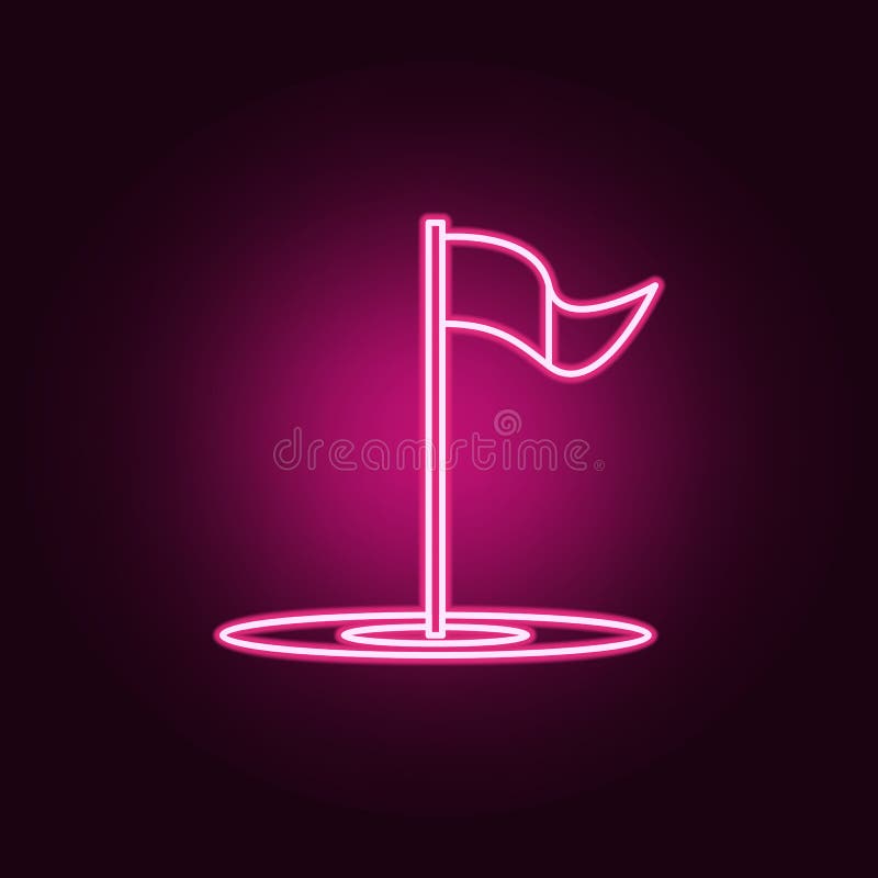 USA flag neon stock illustration. Illustration of united - 11011037