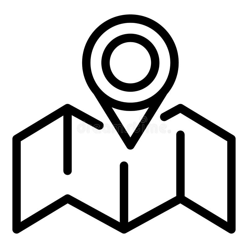 Guide Itinerary Icon, Outline Style Stock Vector - Illustration of ...