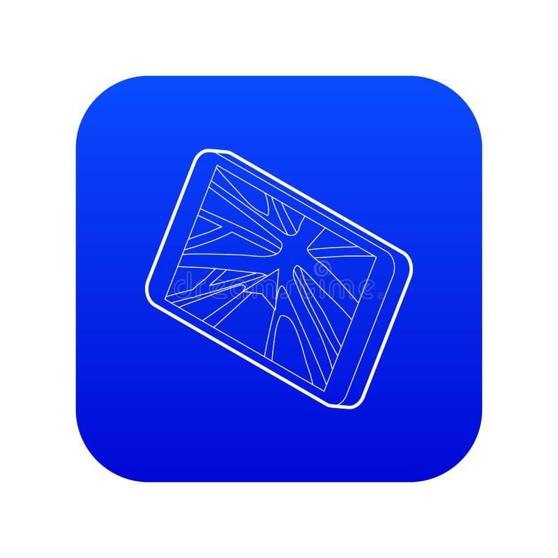 Navigator icon blue vector stock vector. Illustration of cartography ...