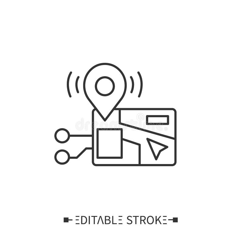 Navigator Line Icon. Editable Vector Illustration Stock Vector ...