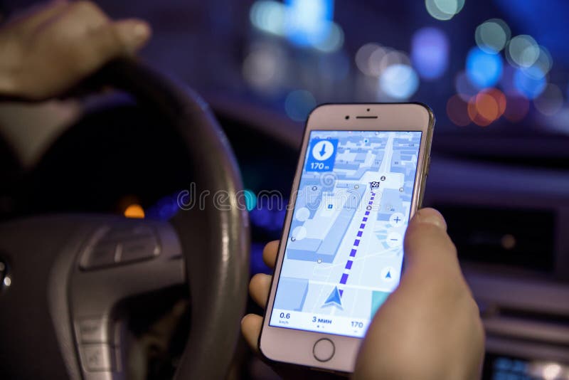 Navigator stock photo. Image of phone, application, modern - 190373816