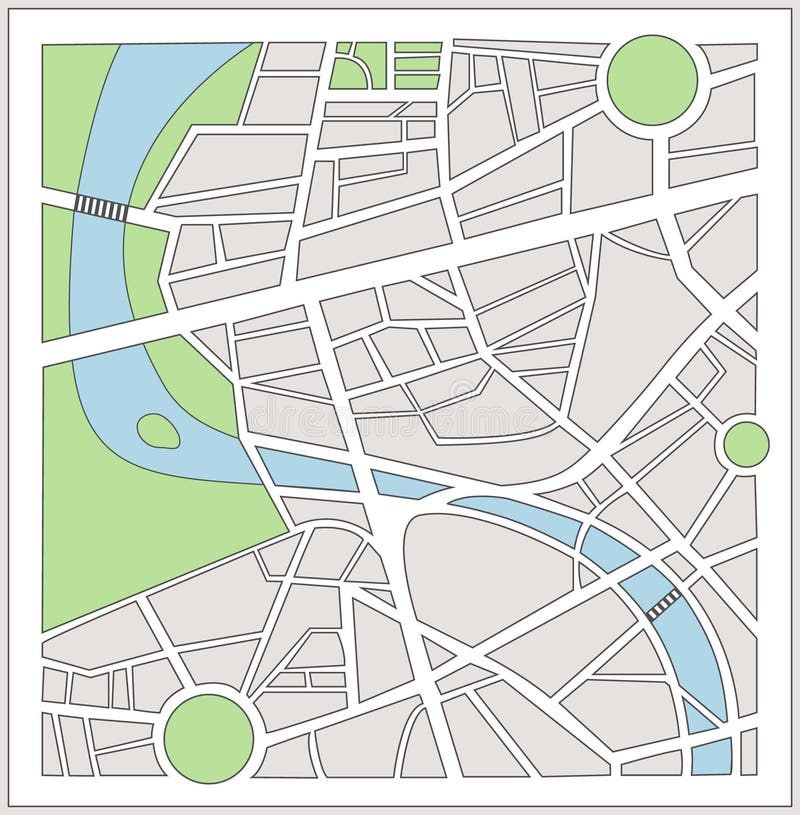 Blank Road Map Background