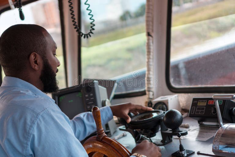 Navigator, Pilot, Captain Part of the Ship`s Crew that Performs daily ...