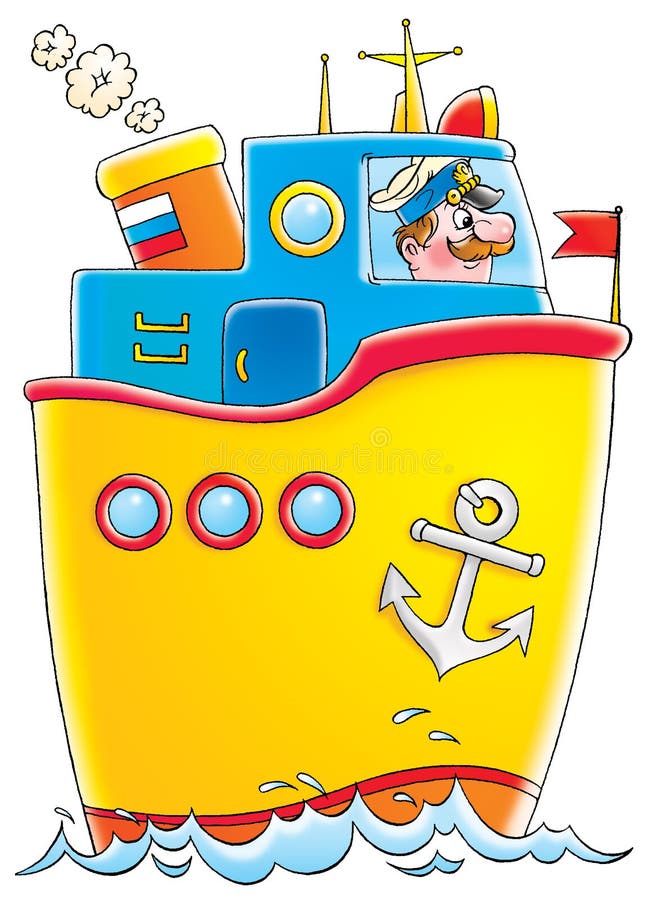 Navio ilustração stock. Ilustração de cruzeiro, cartoon - 3100297