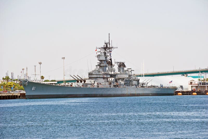 Navio De Guerra IOWA BB61 De USS Foto de Stock Editorial - Imagem de ...