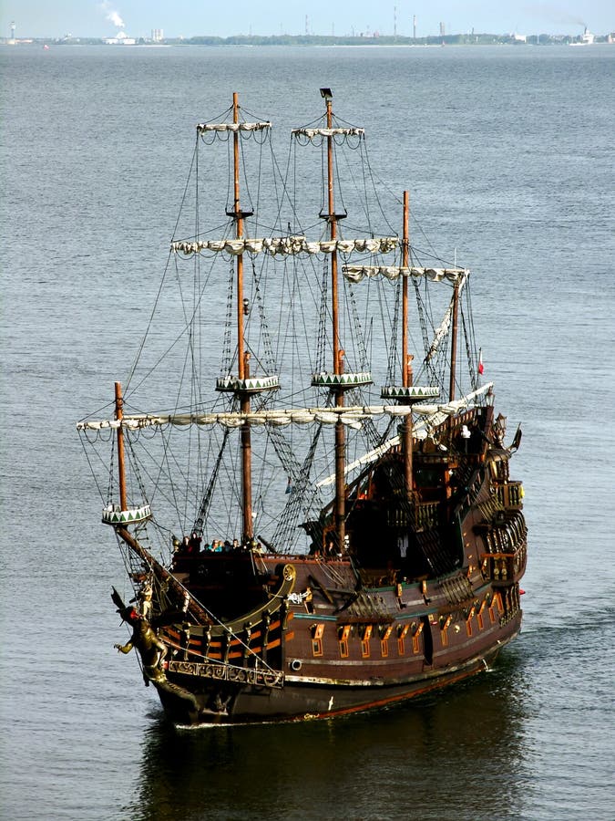 Navio de piratas foto de stock. Imagem de calma, batalha - 23478112
