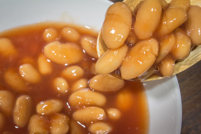 Navy bean tomato sauce stock image. Image of lunch, close - 76595491