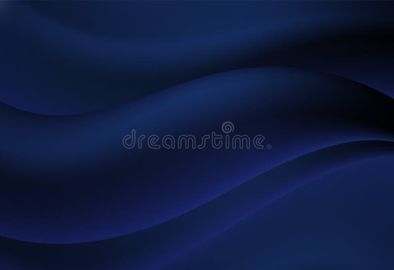 Navy Blue Abstract Curve and Wavy Vector Background Stock Vector ...