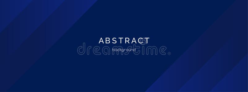Navy Blue Abstract Long Banner. Minimal Vector Background with Lines ...
