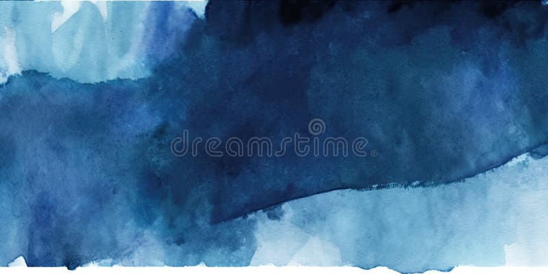 Navy Blue Abstract Watercolor Drawing for Invitations and Posters ...